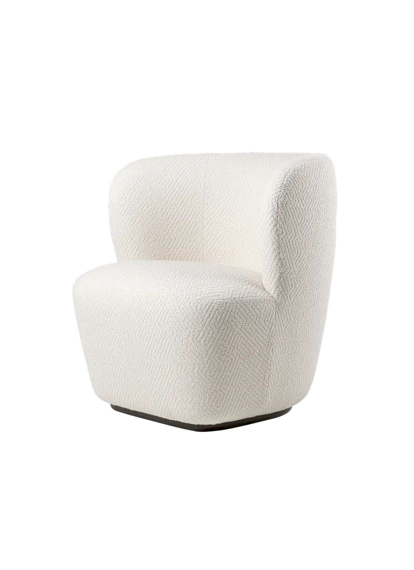 Stay Lounge Chair - Fully Upholstered, Large, Black Base by Gubi