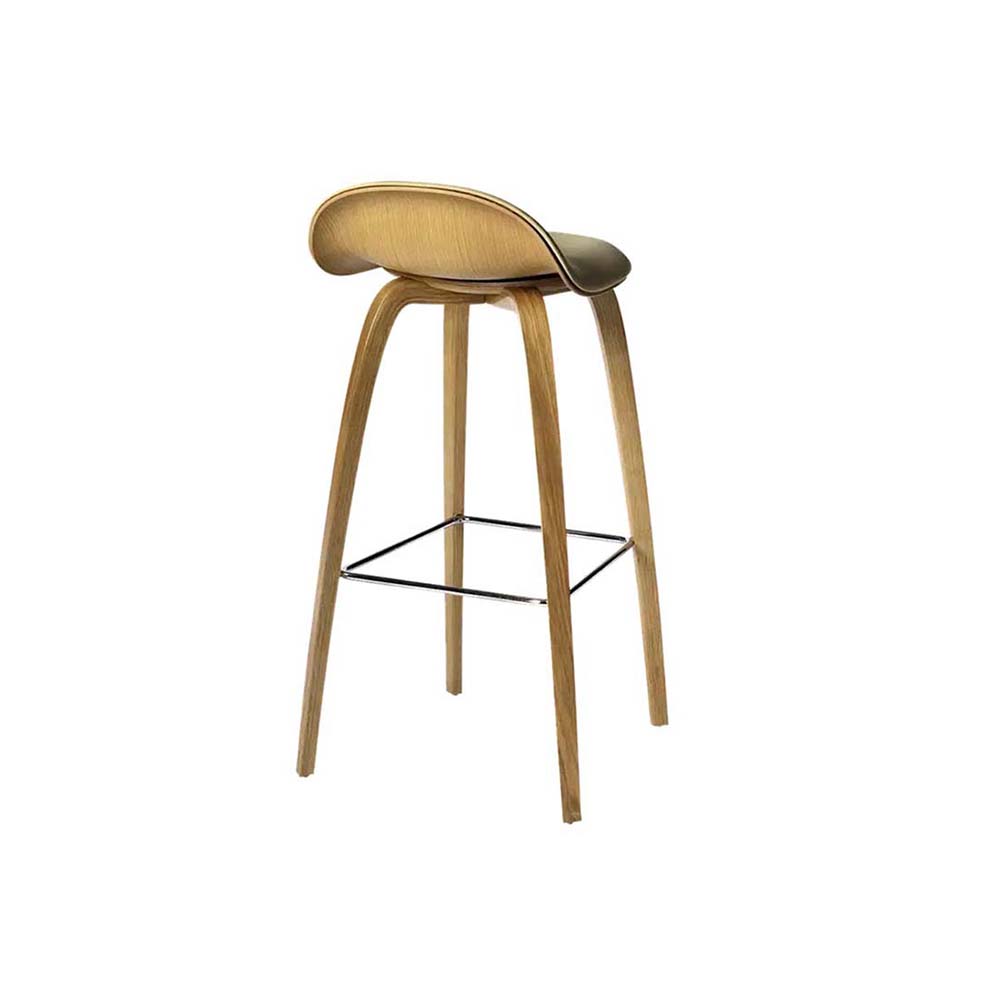 GUBI 3D Bar Stool Front Upholstered by Gubi