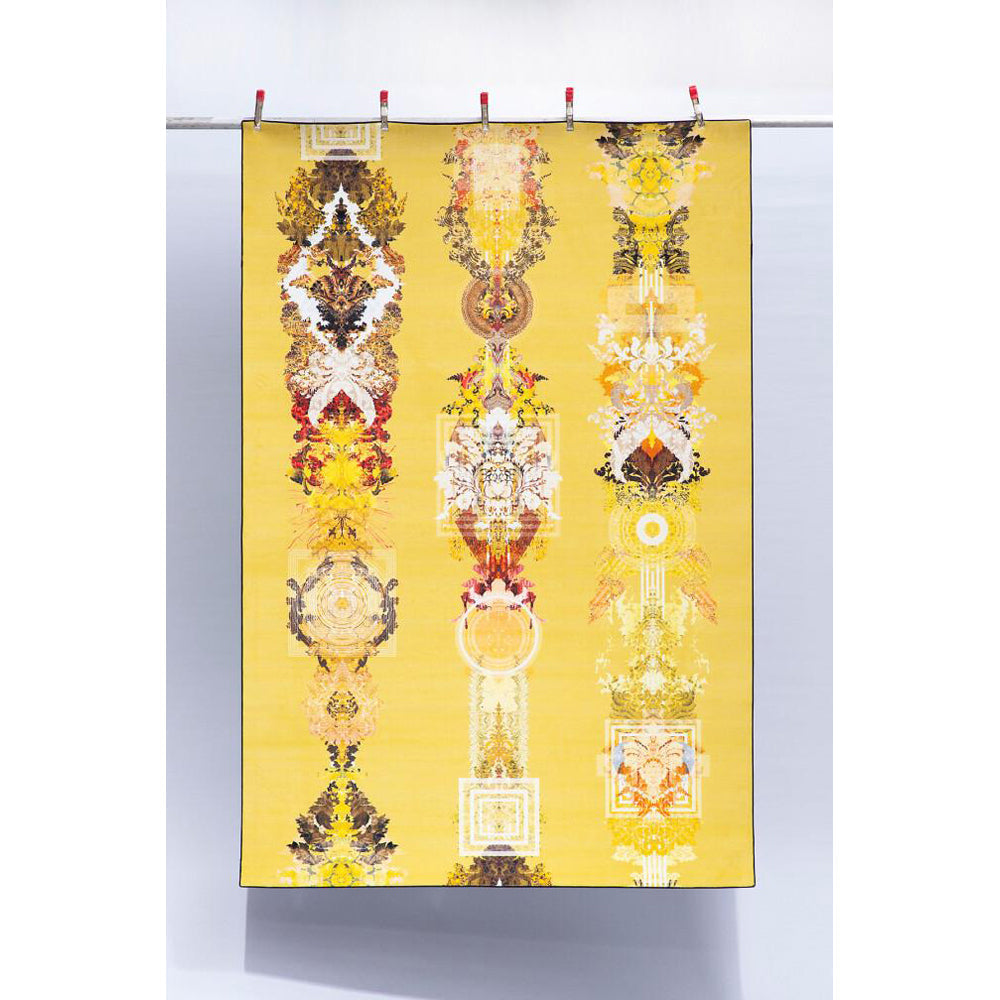 Totem Yellow Art Rug by Timorous Beasties
