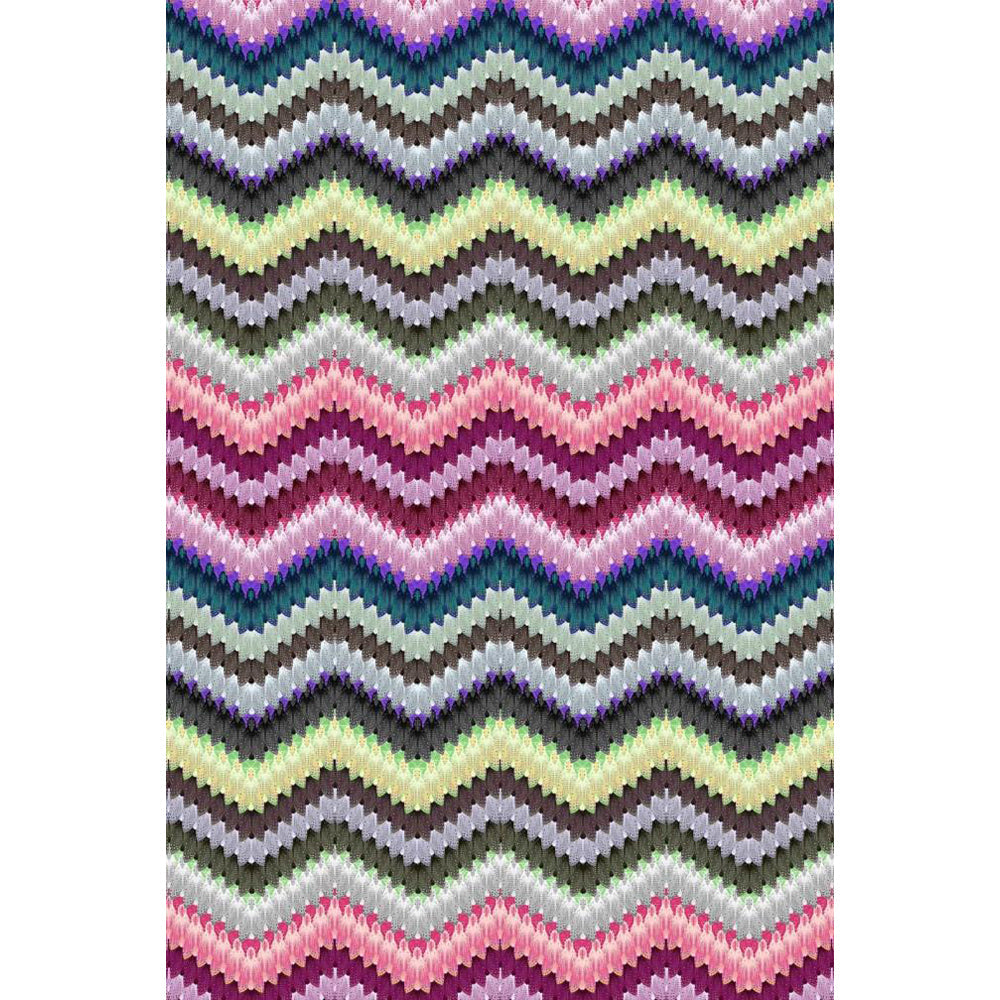 Zig Zag Moth Velvet Fabric Wallpaper by Timorous Beasties