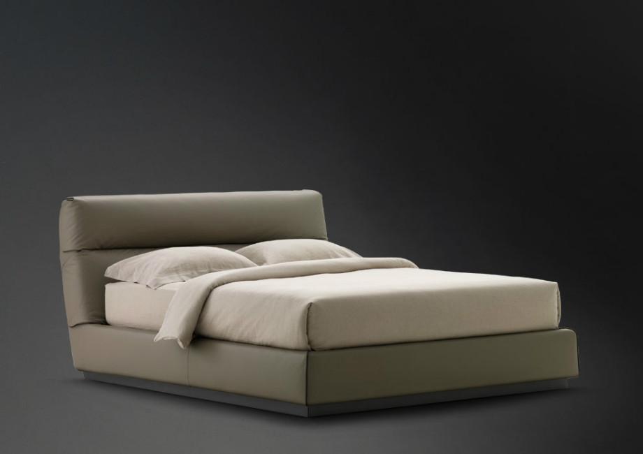 Gentleman High Headboard Bed | Flou | Urbanspace Interiors