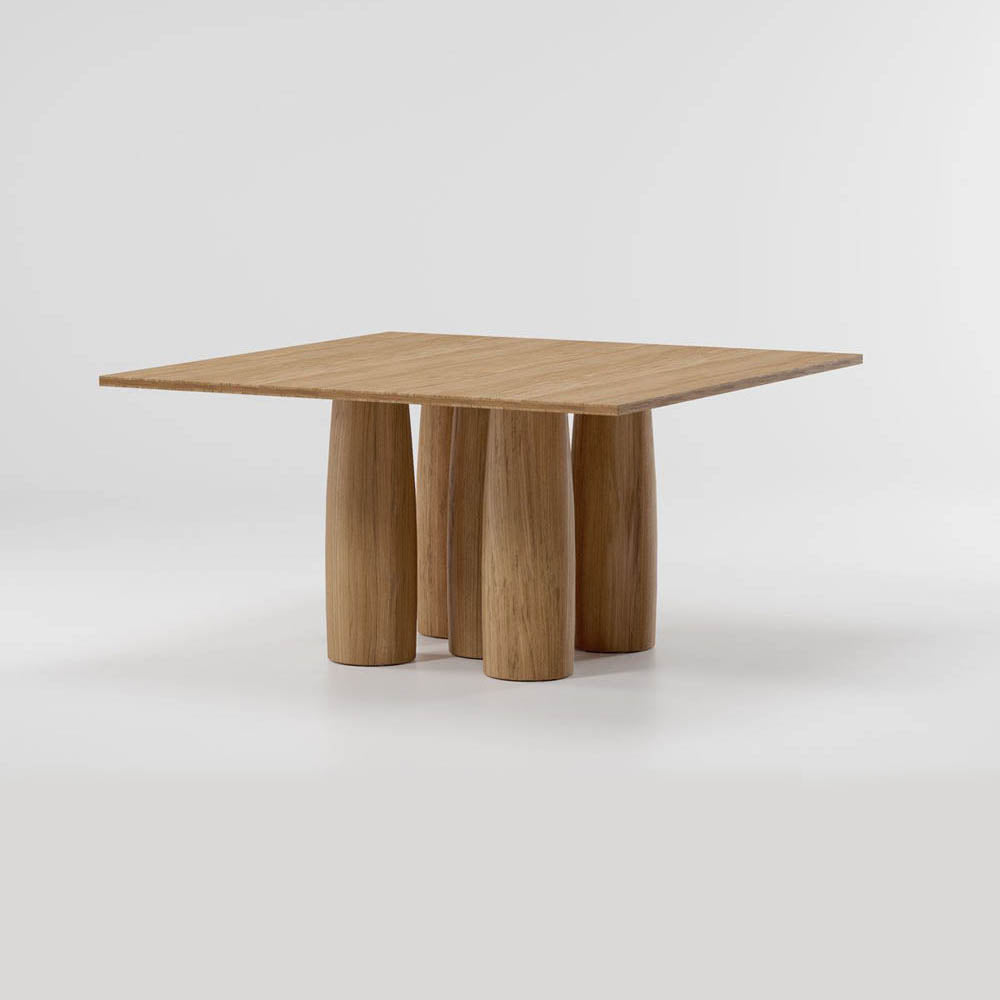 Il Colonnato Teak Outdoor Dining Table 55x55 Inch by Kettal