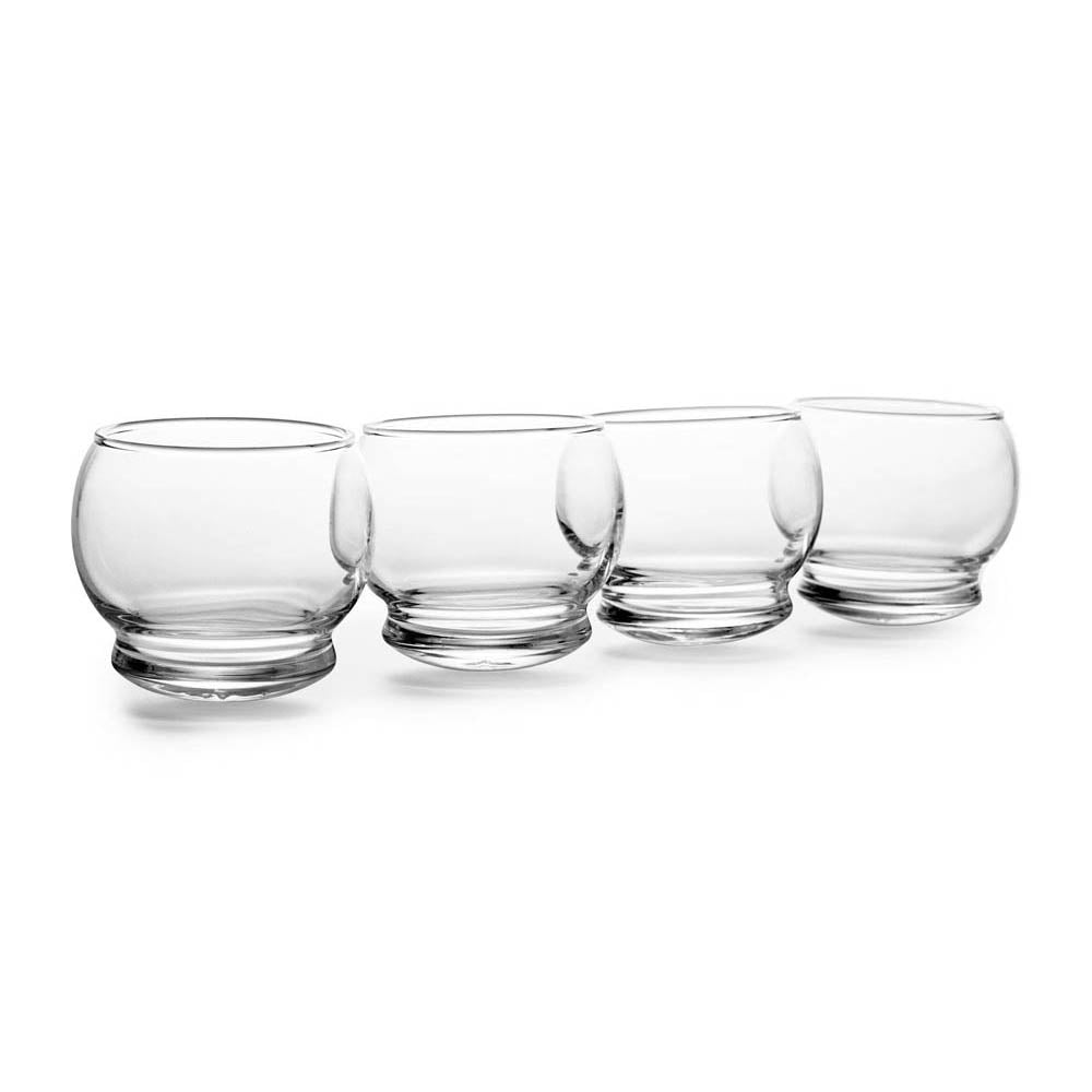Rocking Glass - 4 Pcs, 25 Cl Glass by Normann Copenhagen
