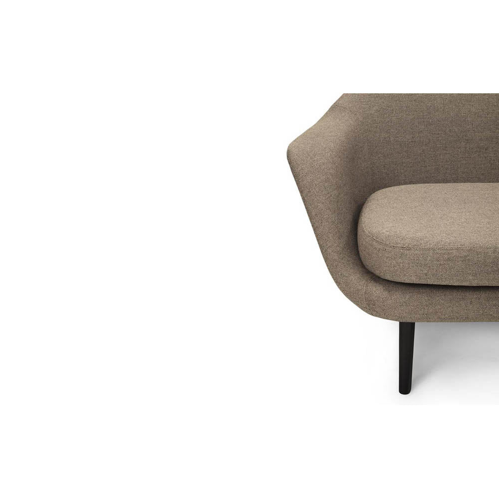 Sum Modular Sofa 4 Seater Corner Black Aluminum Main Line Flax by Norm